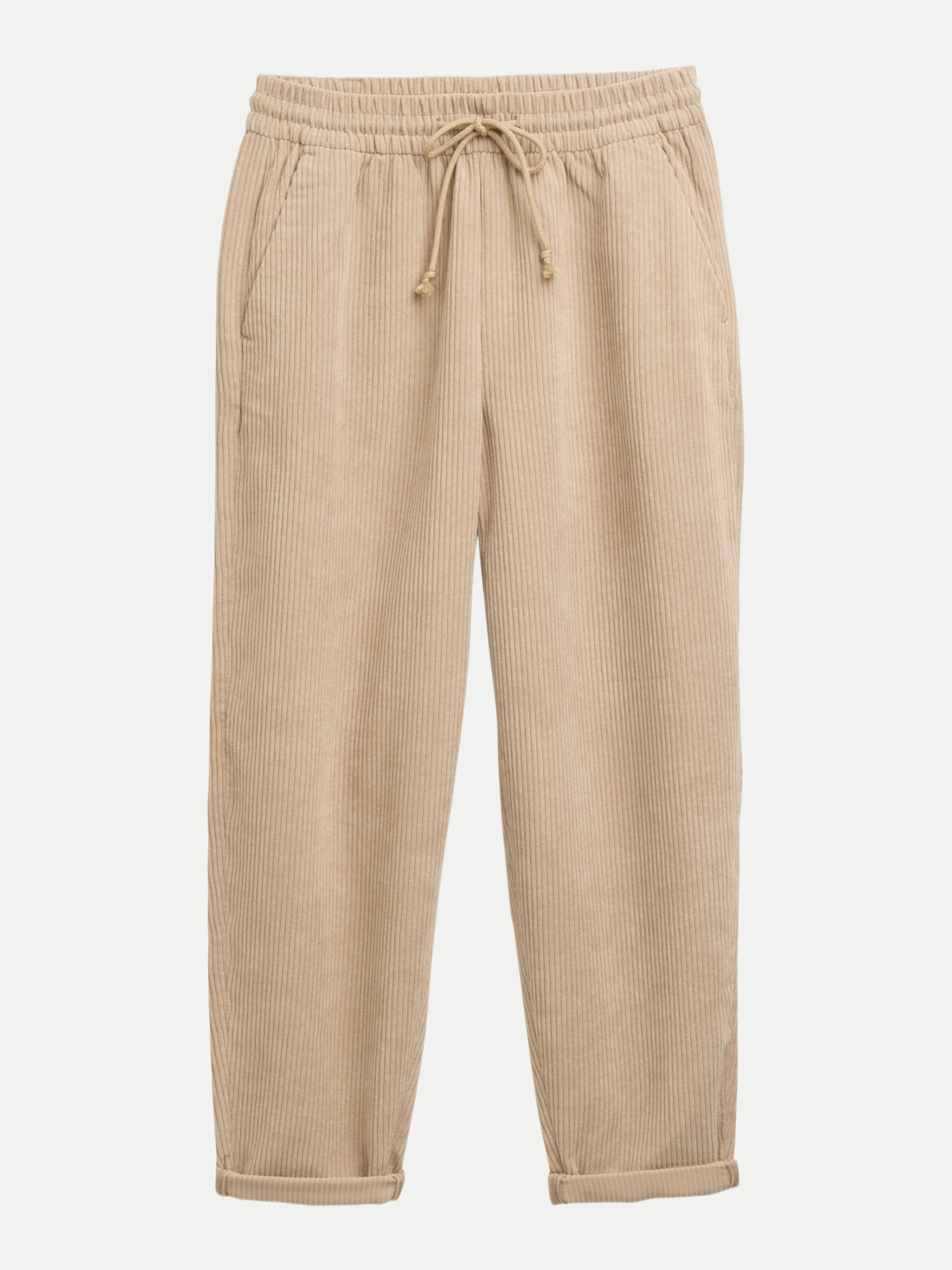 Cordhose mit elastischem Bund | 35091-tan brown | S | 1048357-35091-S