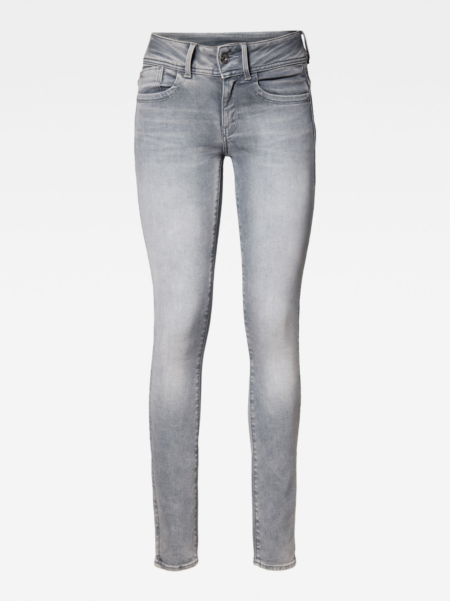 Lynn Mid Waist Skinny Jeans | B336-faded industrial grey | 25/32 ...